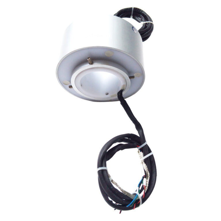 Long life 60mm hollow shaft electrical current collector ring