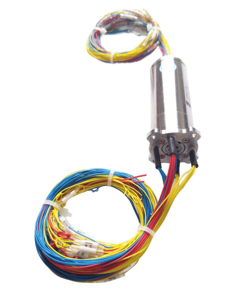 Capsulated miniature slip rings 40channels are maintenance-free