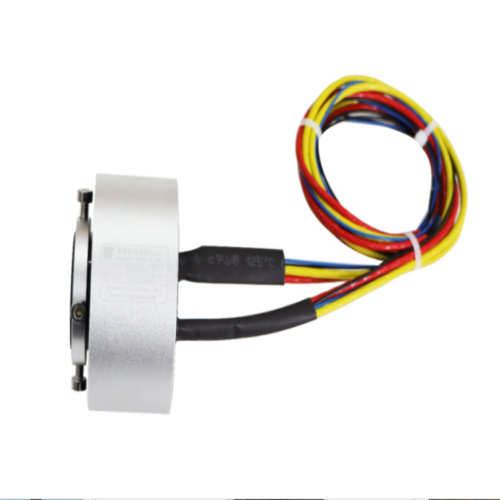 4-Wire high reliability hollow shaft slip rings for wrapping machine