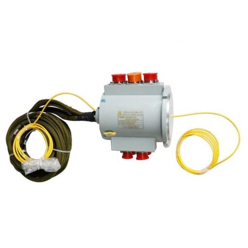 DHS100F-34-1F explosion-proof conductive slip ring with 1 fiber optic ...