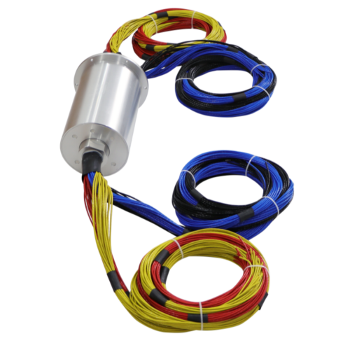 DHS150-4-400A Solid shaft high current slip ring 400A 4channels ...