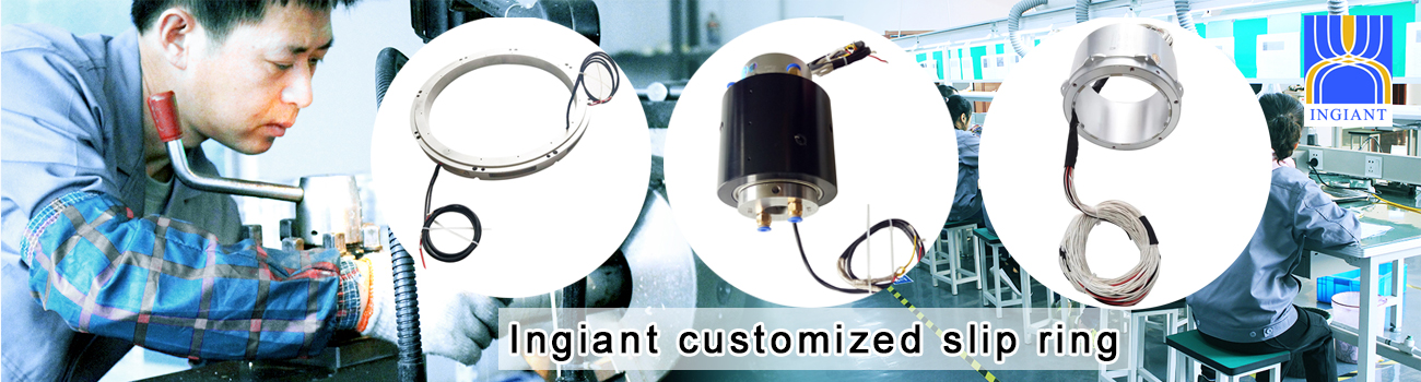 Rotating exhibition stand slip ring structure and working principle