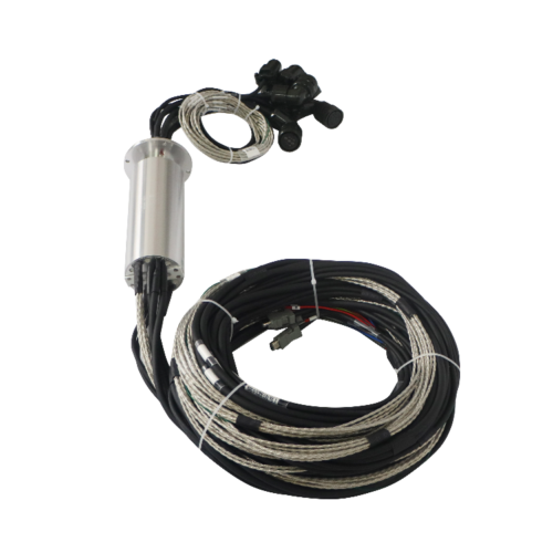 DHS078-55 78mm Servo slip ring encoder slip ring 55 channels transmit ...